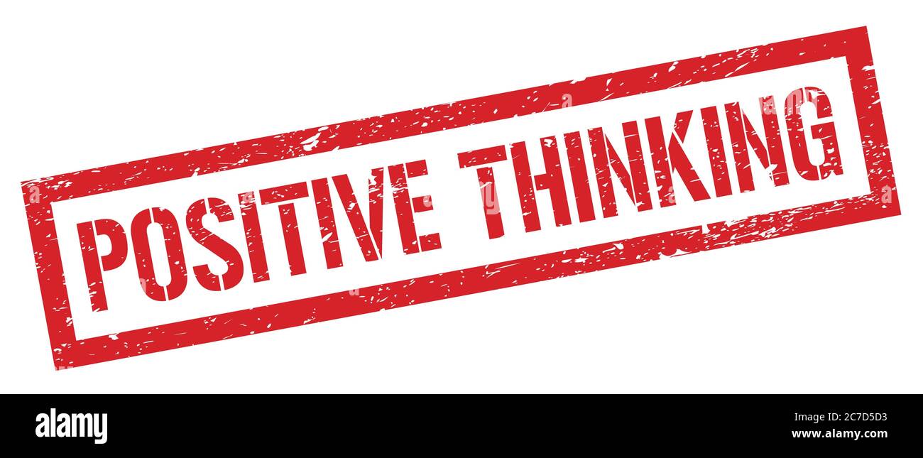 Positive thinking stamp Cut Out Stock Images & Pictures - Alamy