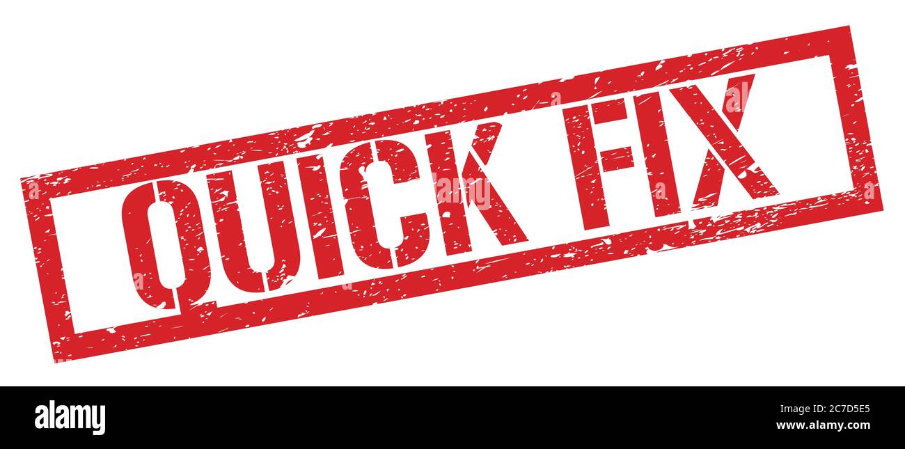 Quick fix stamp hi-res stock photography and images - Alamy