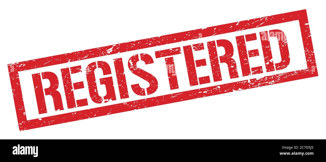 Registered stamp sign seal hi-res stock photography and images - Alamy