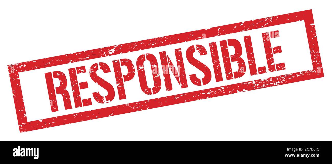 Responsible stamp Cut Out Stock Images & Pictures - Alamy