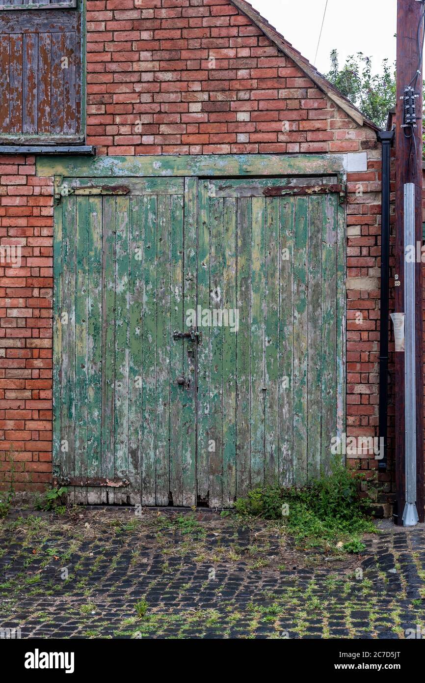 Alleyway between houses in residential hi-res stock photography and ...