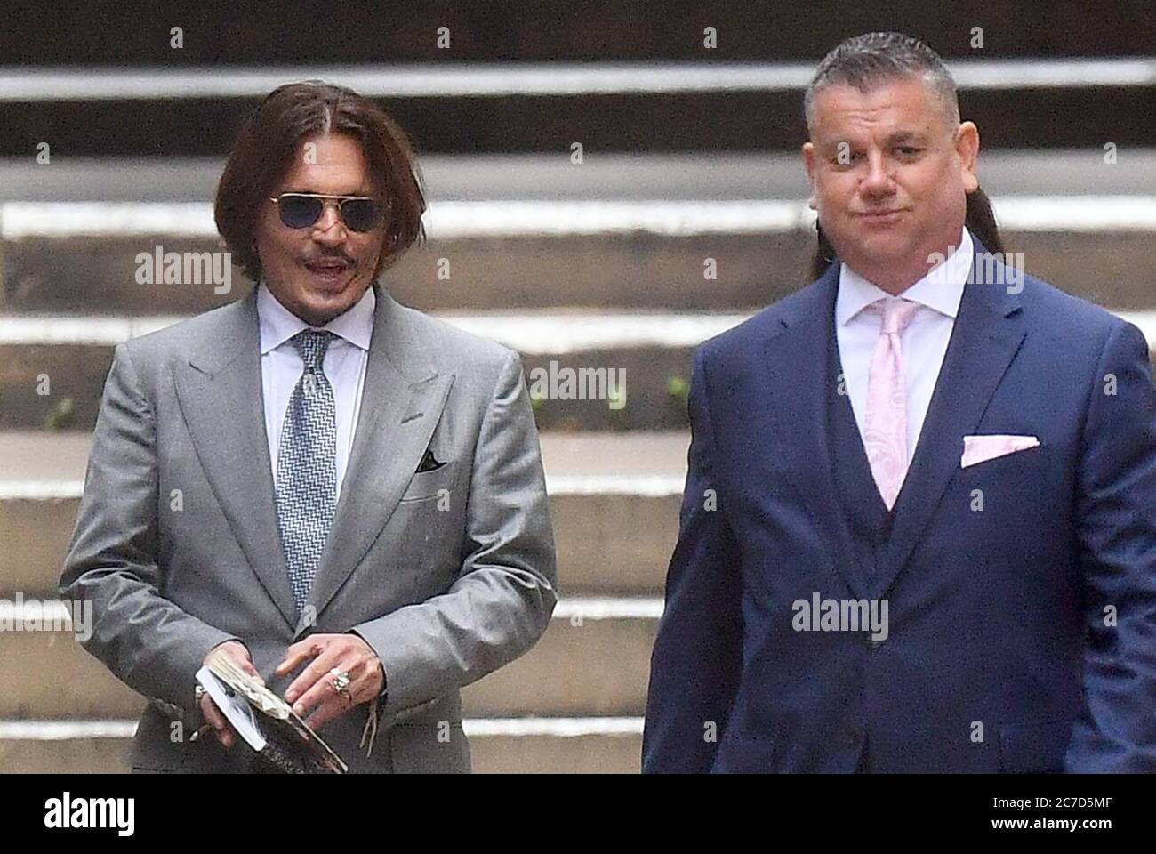 Actor Johnny Depp, with his former head of security Sean Bett, leaves ...