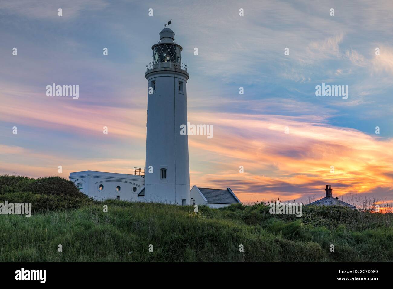 Hurst Point Lighthouse, Solent, Hampshire, England, UK Stock Photo - Alamy
