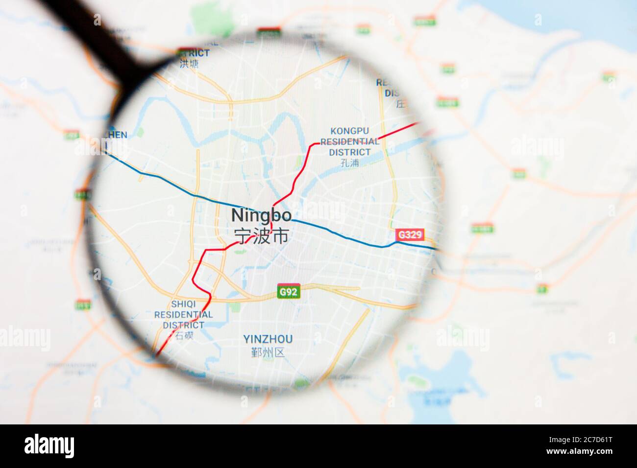 Map of ningbo china hi-res stock photography and images - Alamy