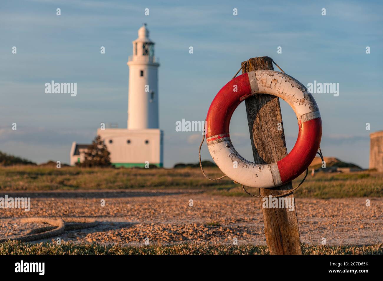 Hurst Point Lighthouse, Solent, Hampshire, England, UK Stock Photo - Alamy