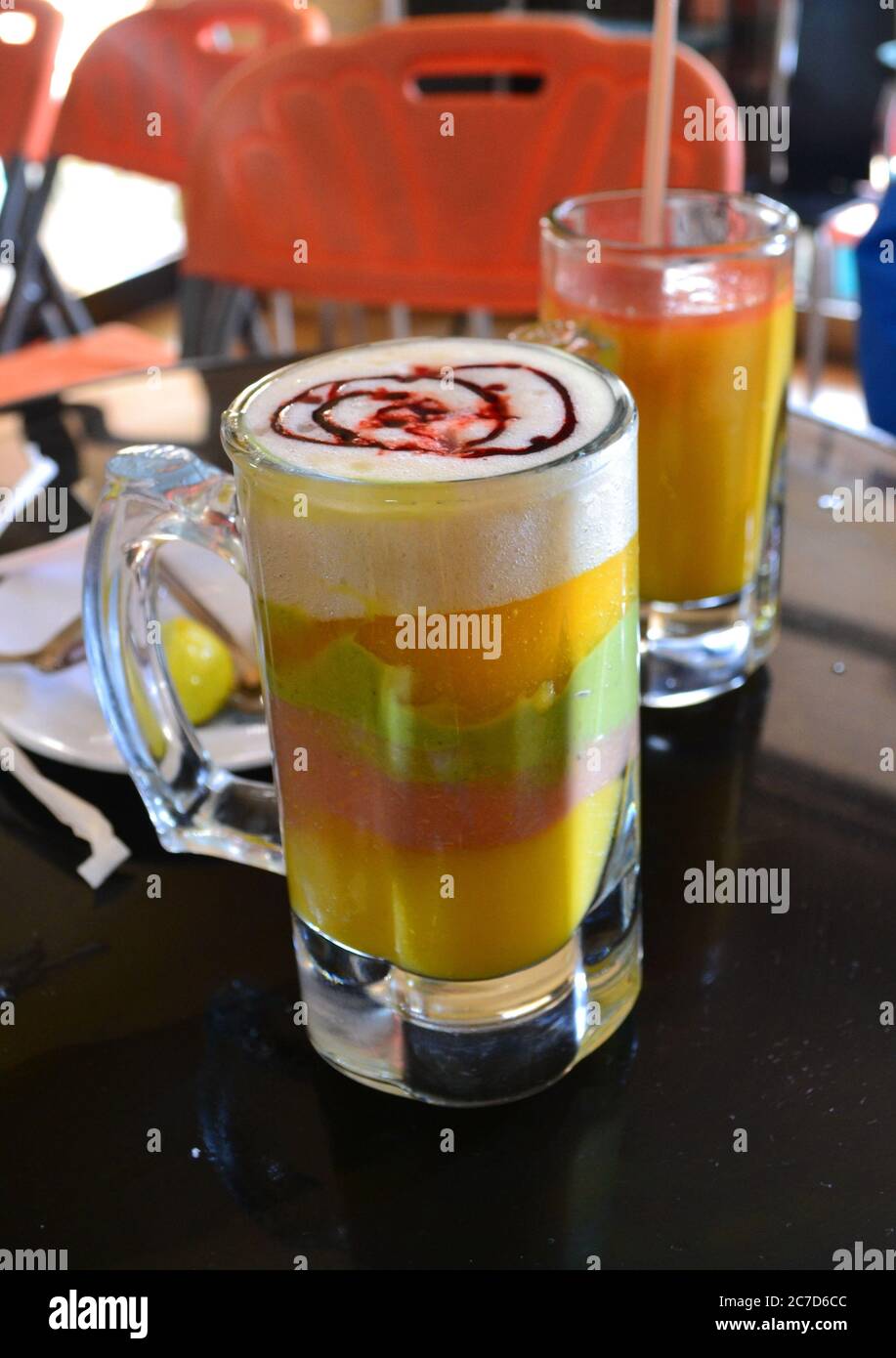 Delicious Ethiopian fruit juice Stock Photo - Alamy