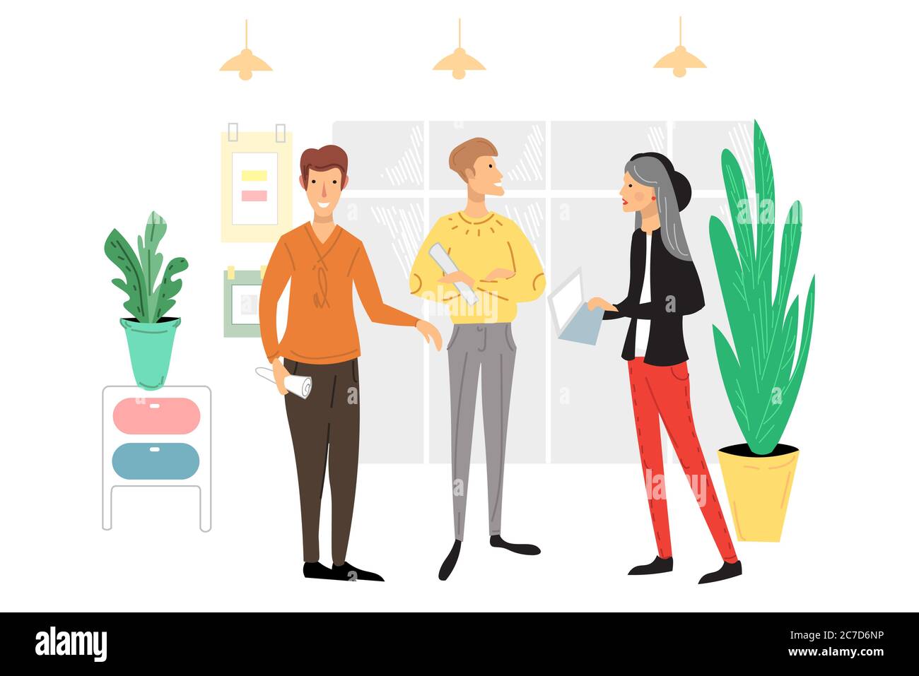 Staff taking part Stock Vector Images - Alamy