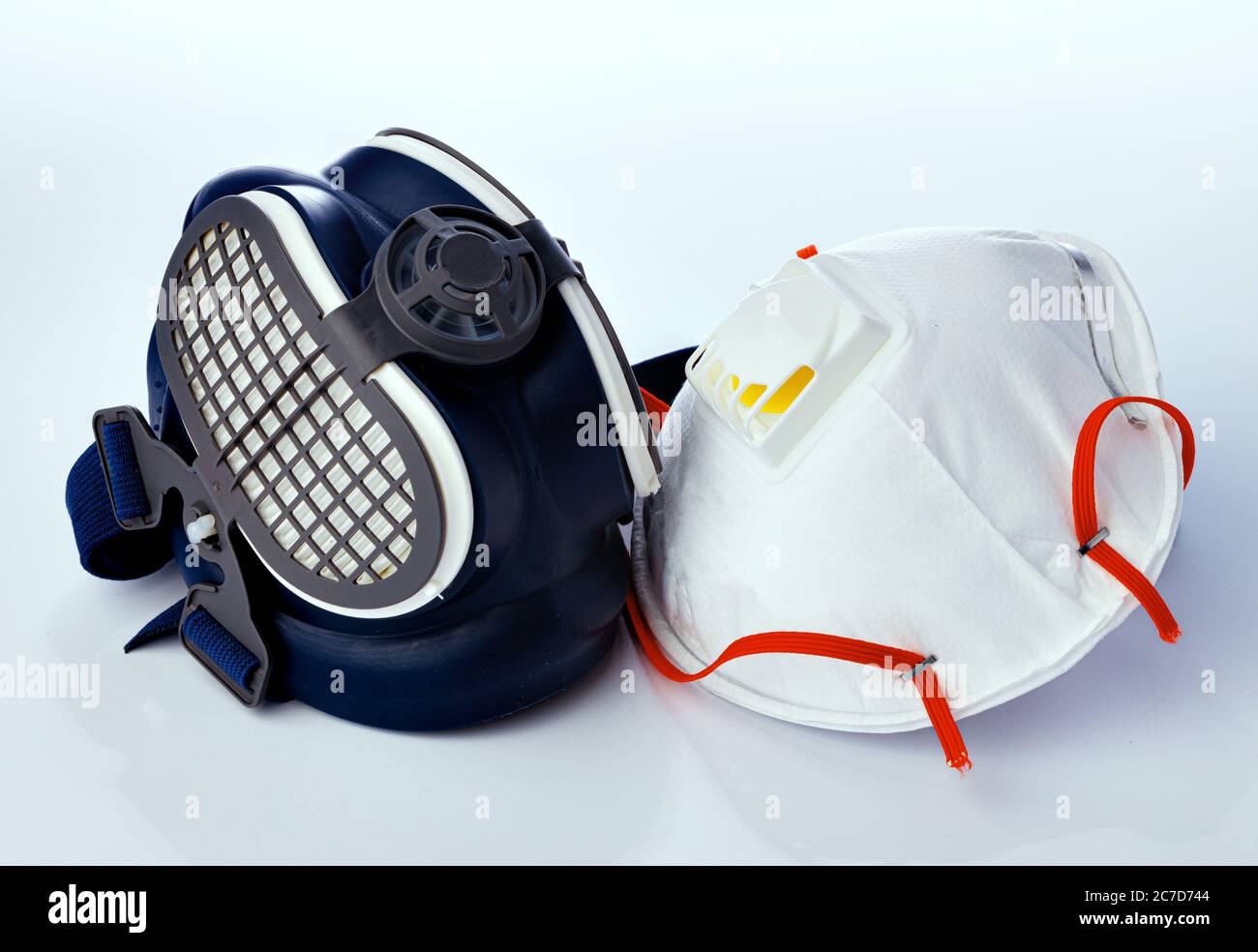 Medical respirator masks isolated on white background Stock Photo - Alamy
