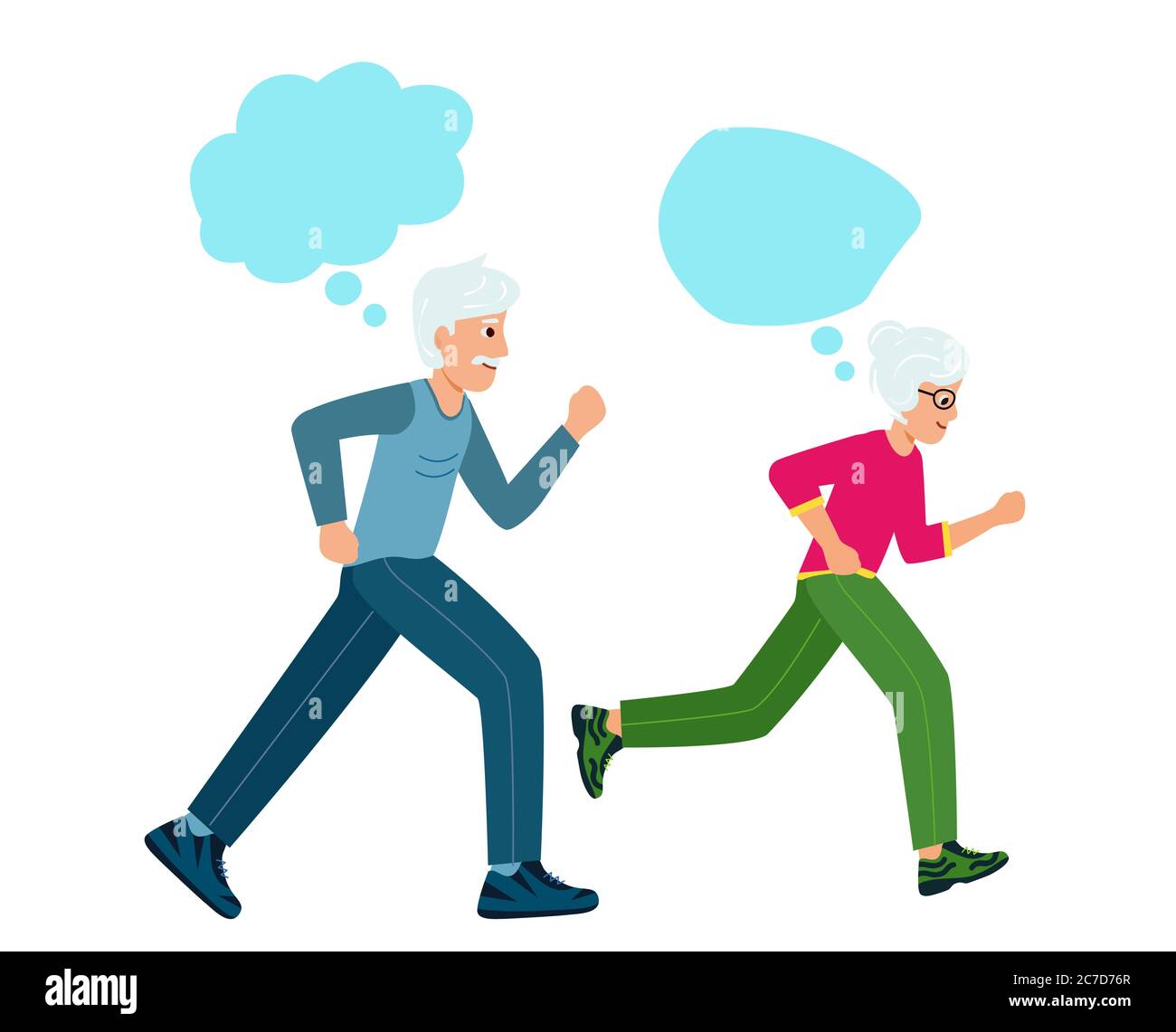 Cartoon grandfather bubble hi-res stock photography and images - Alamy