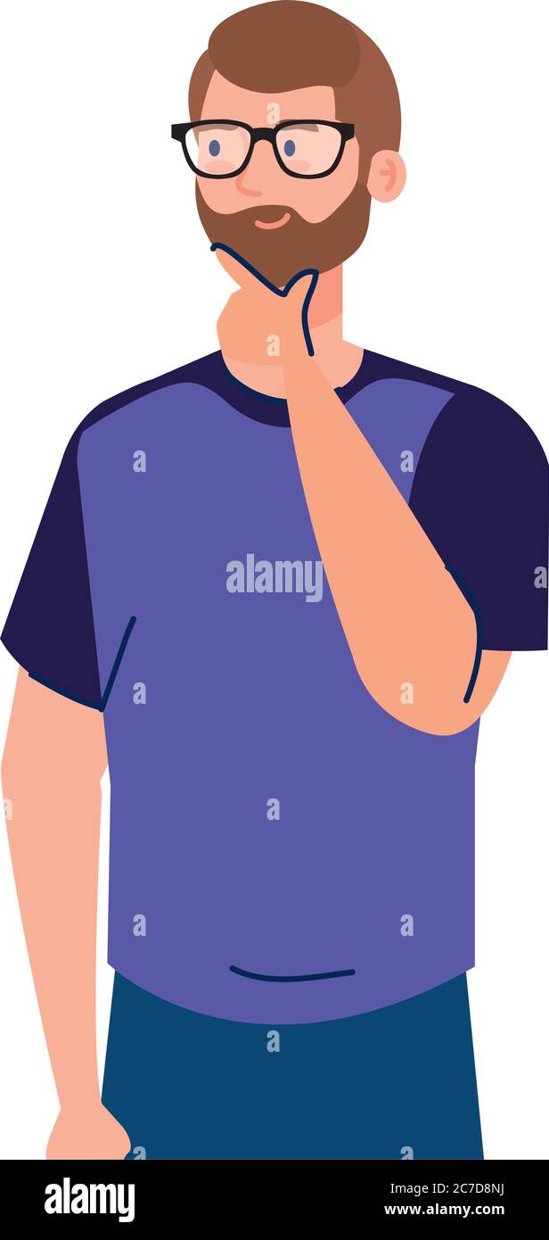 Man avatar thinking vector design Stock Vector Image & Art - Alamy