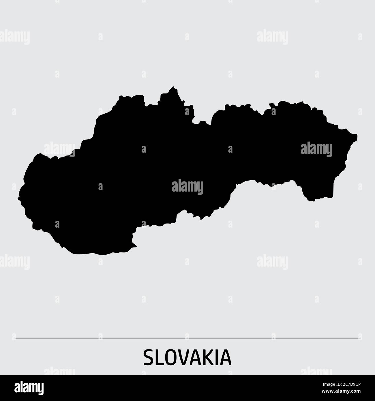 Slovakia map icon Stock Vector Image & Art - Alamy