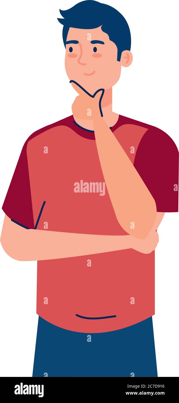 Man avatar thinking vector design Stock Vector Image & Art - Alamy