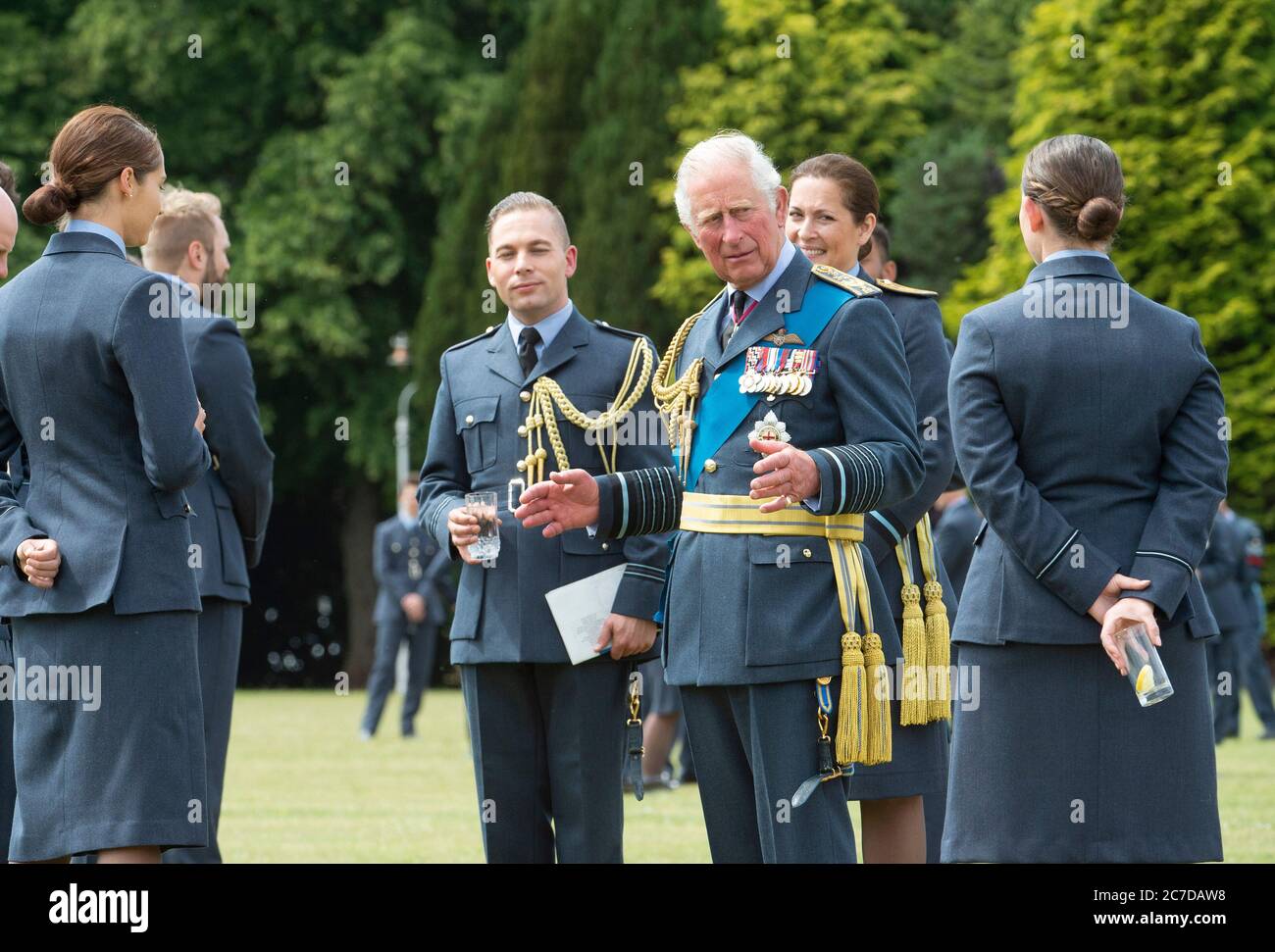 The Prince of Wales talks to graduates after attending the Graduation ...