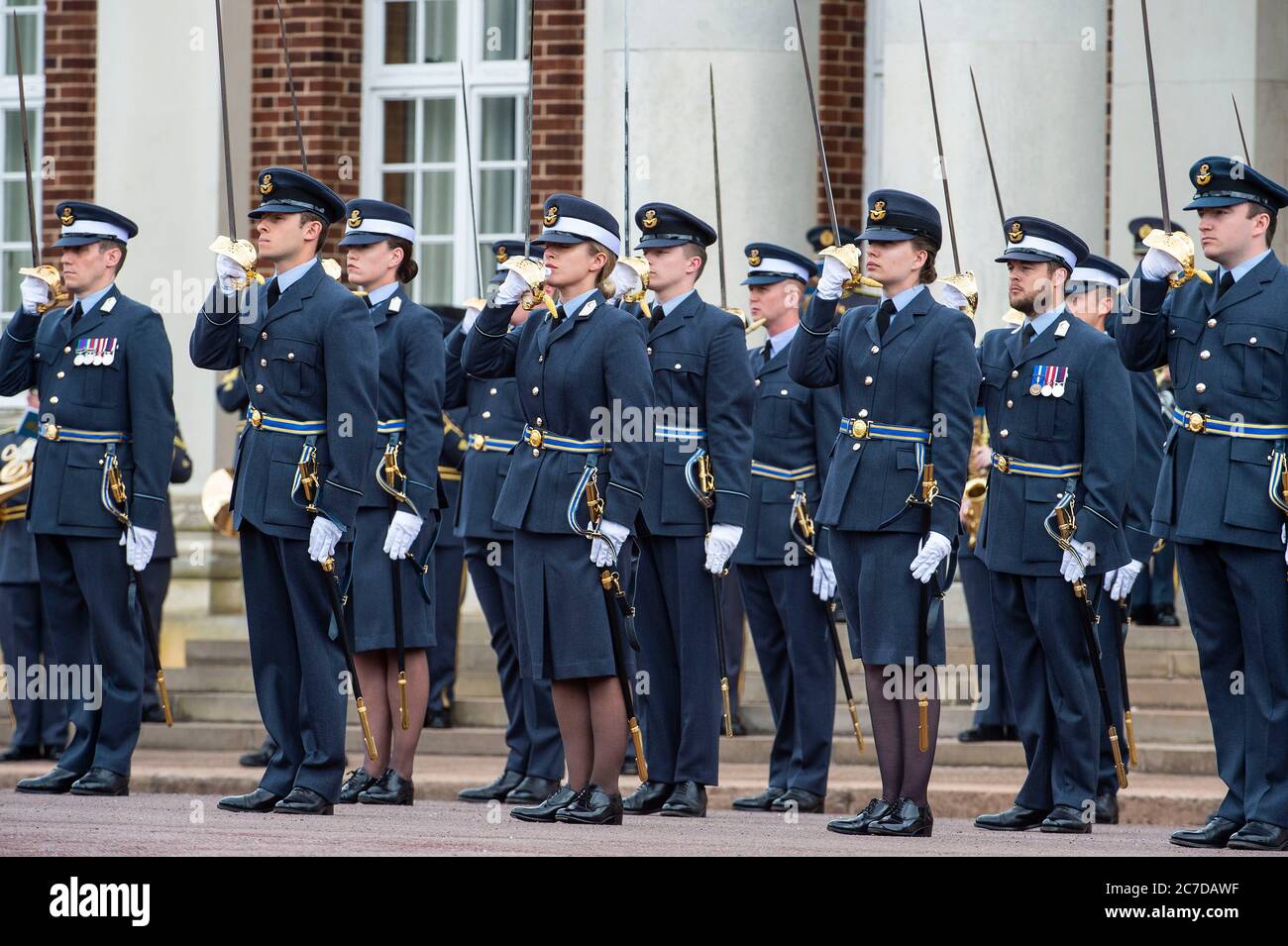 Graduates on parade during the Graduation Ceremony of the Queen's ...