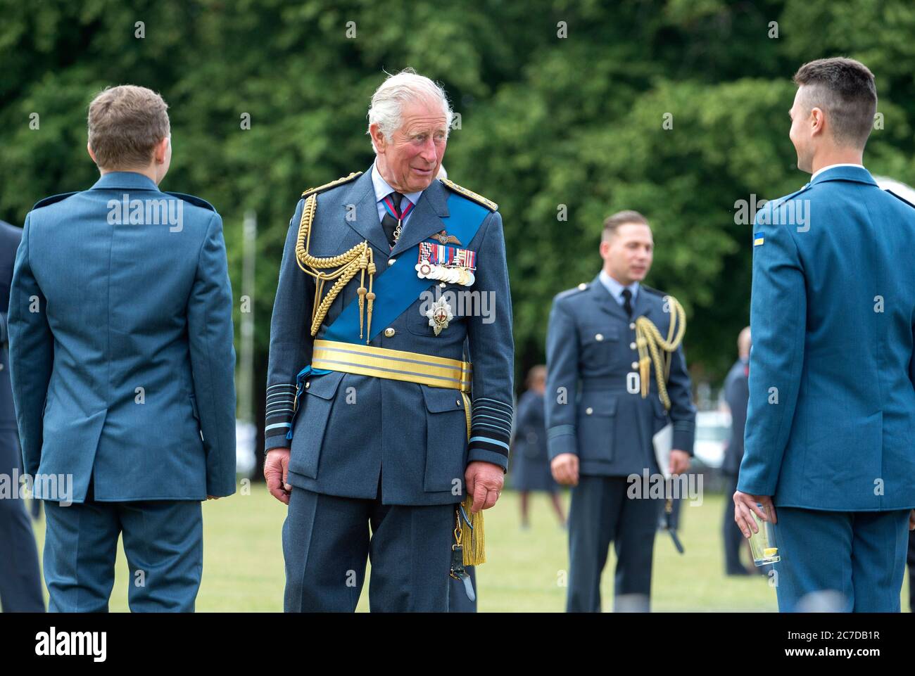 The Prince of Wales talks to graduates after attending the Graduation ...