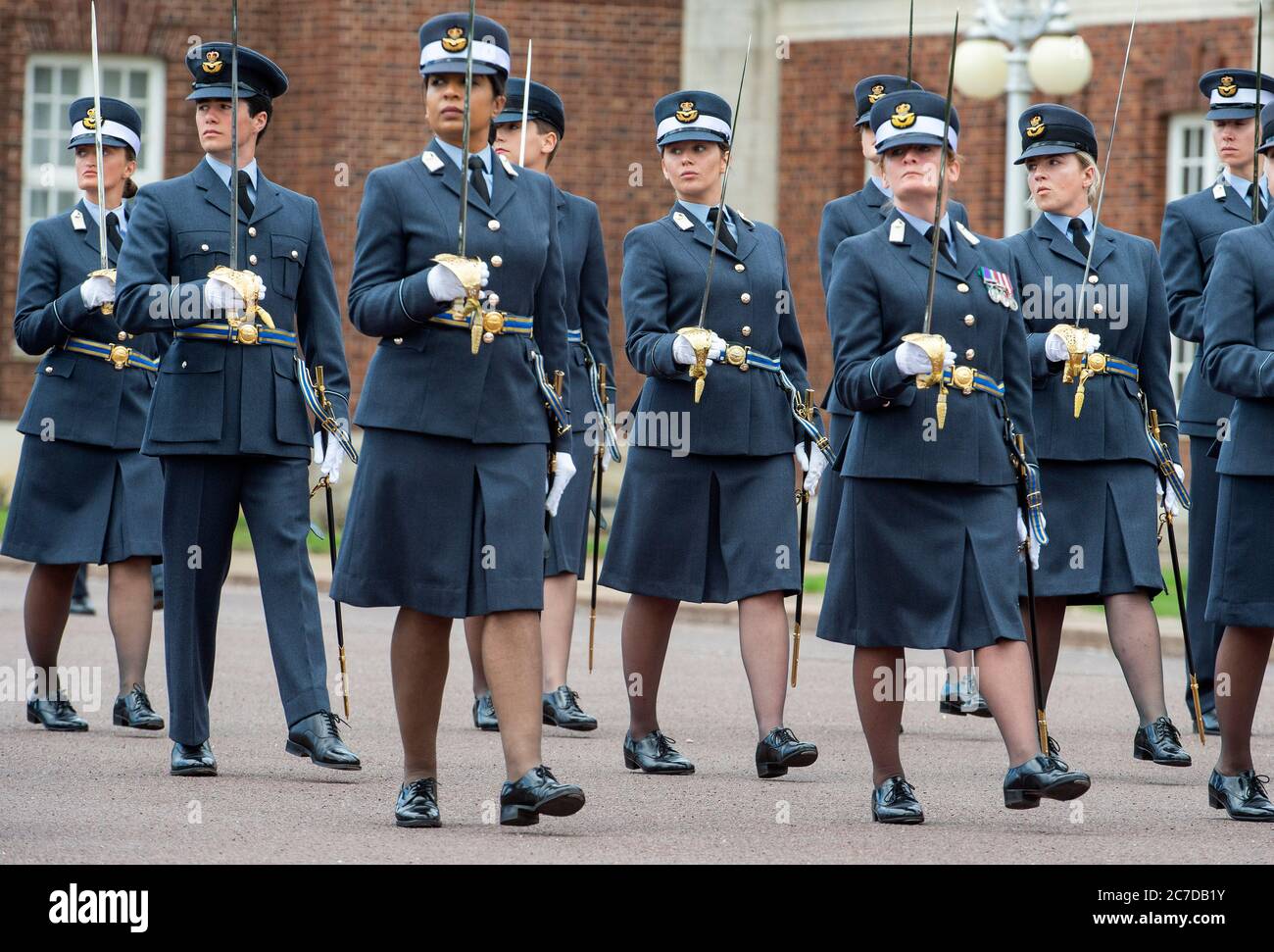 Graduates on parade during the Graduation Ceremony of the Queen's ...
