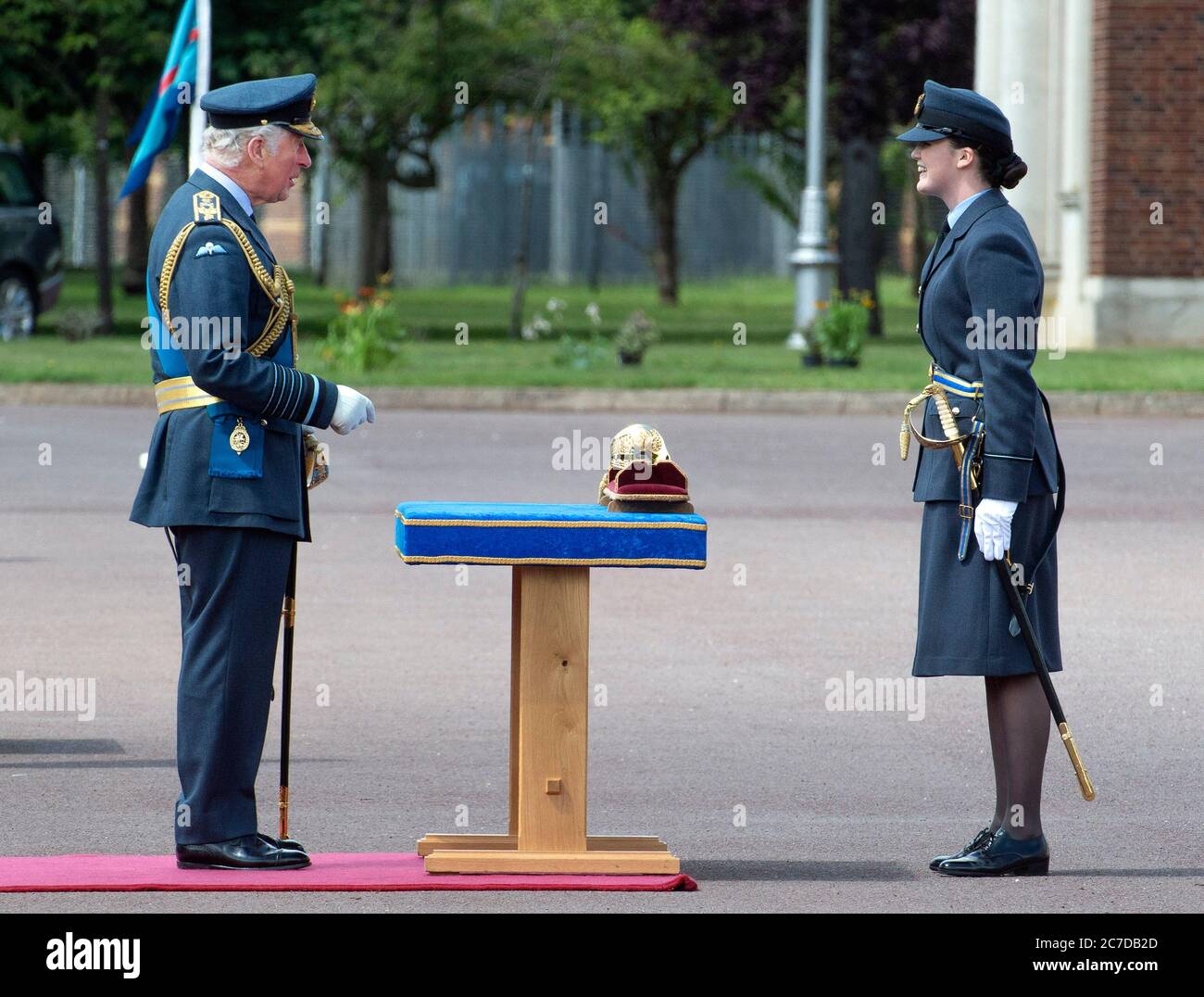 Flying Officer Annabelle Smith receives The Sword of Honour from the ...