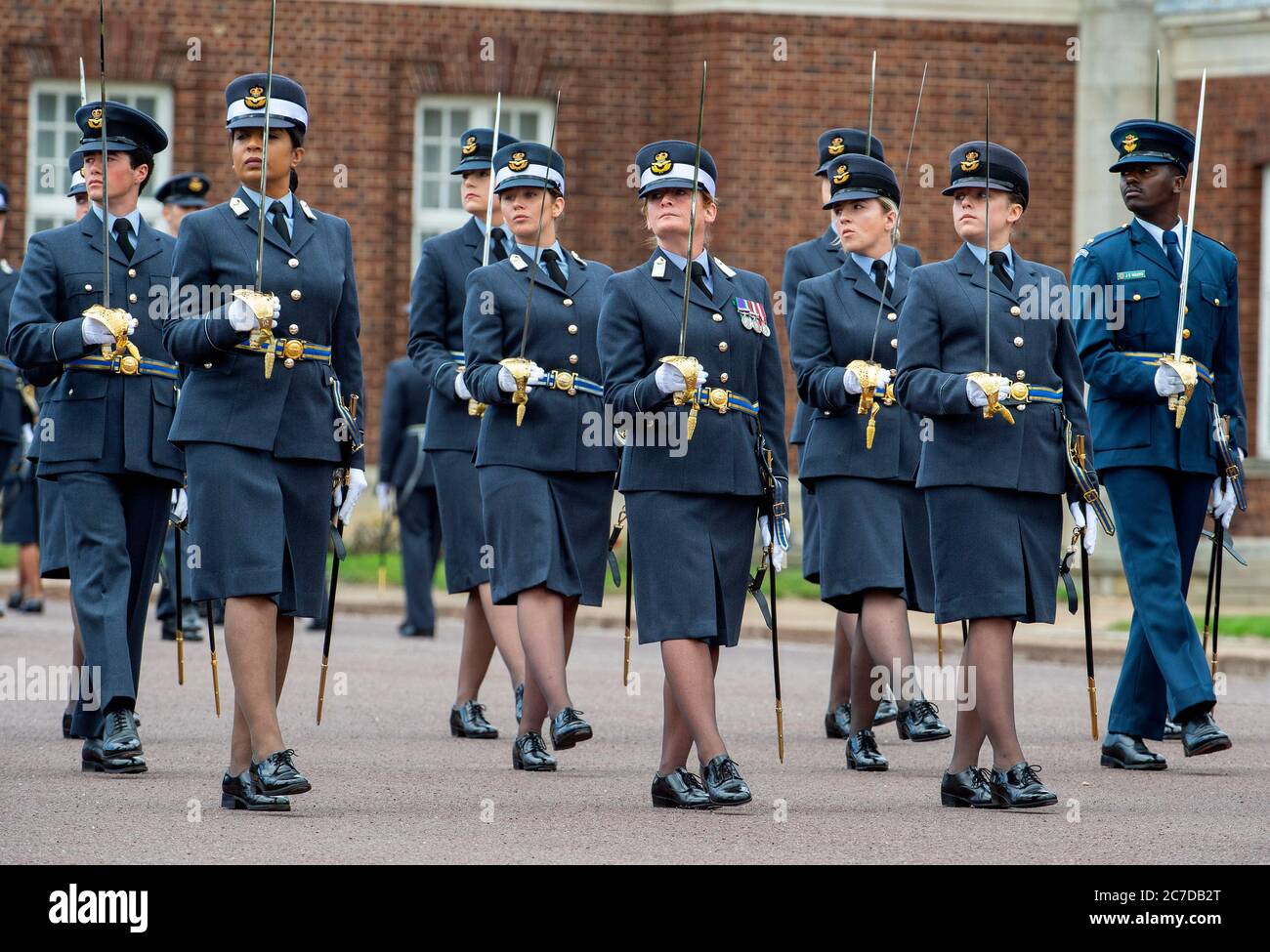 Graduates on parade during the Graduation Ceremony of the Queen's ...