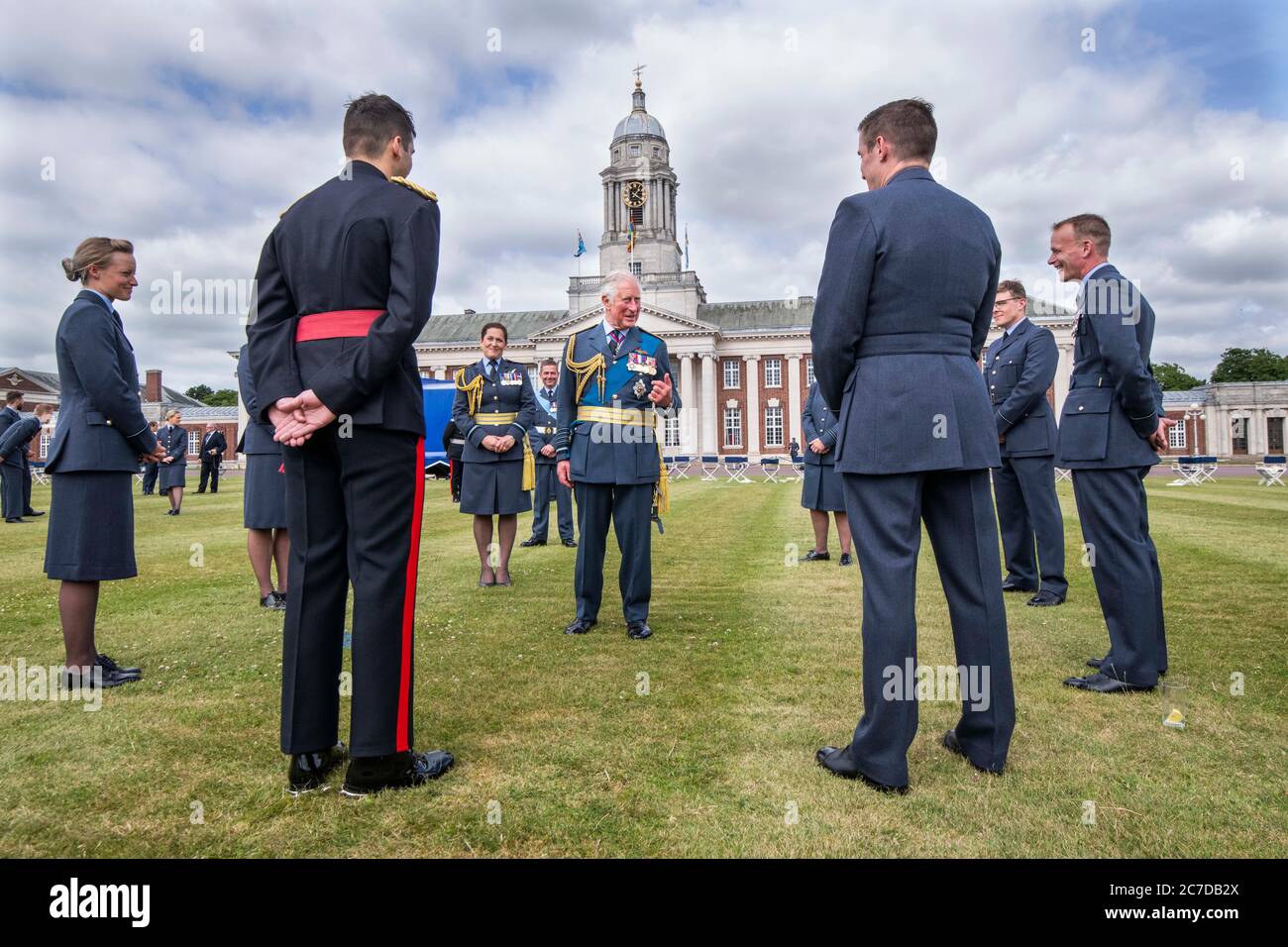The Prince of Wales talks to graduates after attending the Graduation ...