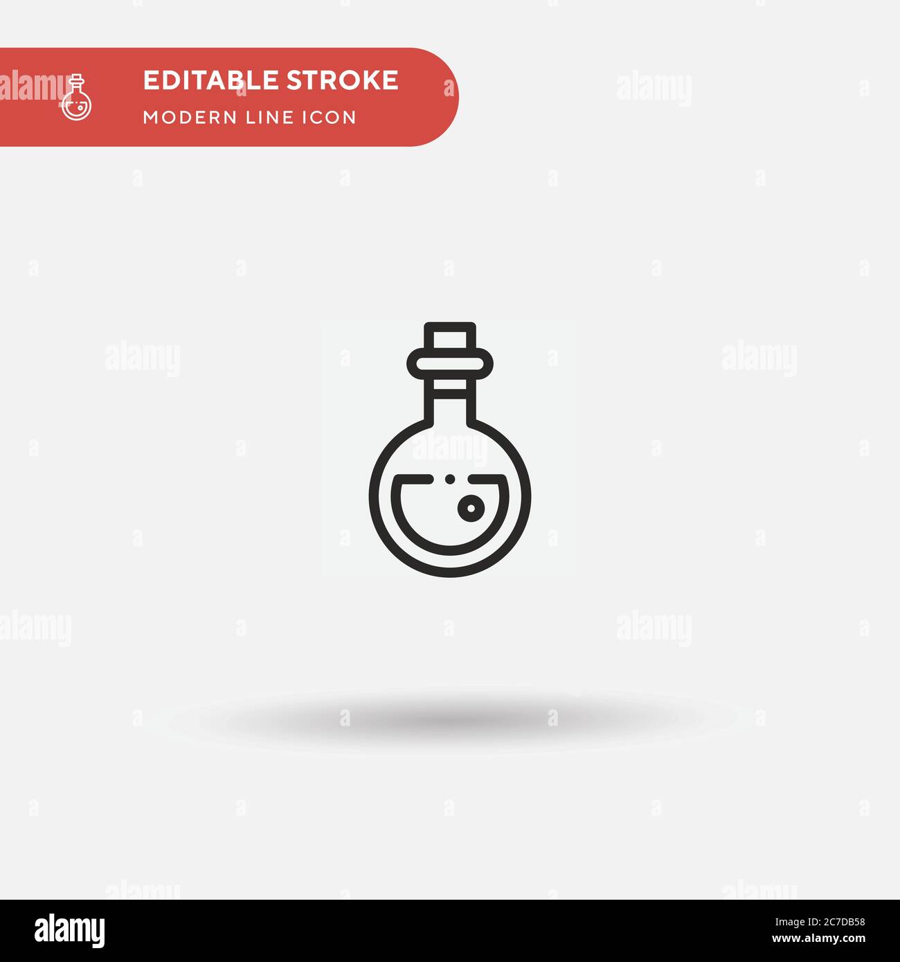 Test Tubes Simple vector icon. Illustration symbol design template for ...