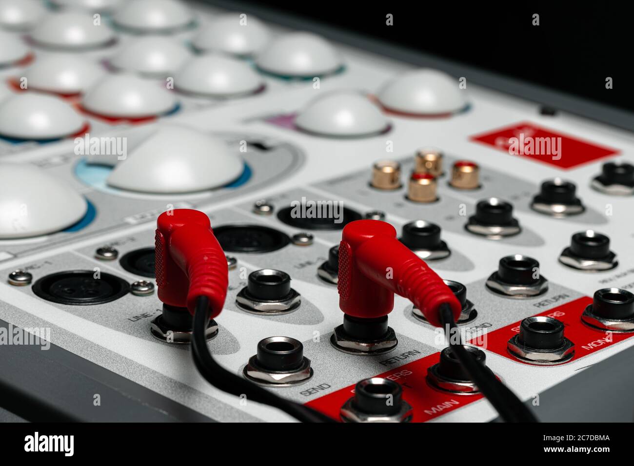 Music stereo system amplifier close up photo Stock Photo - Alamy