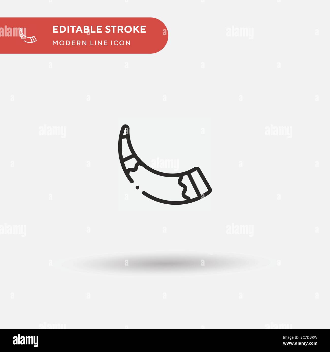 Horn Simple vector icon. Illustration symbol design template for web ...