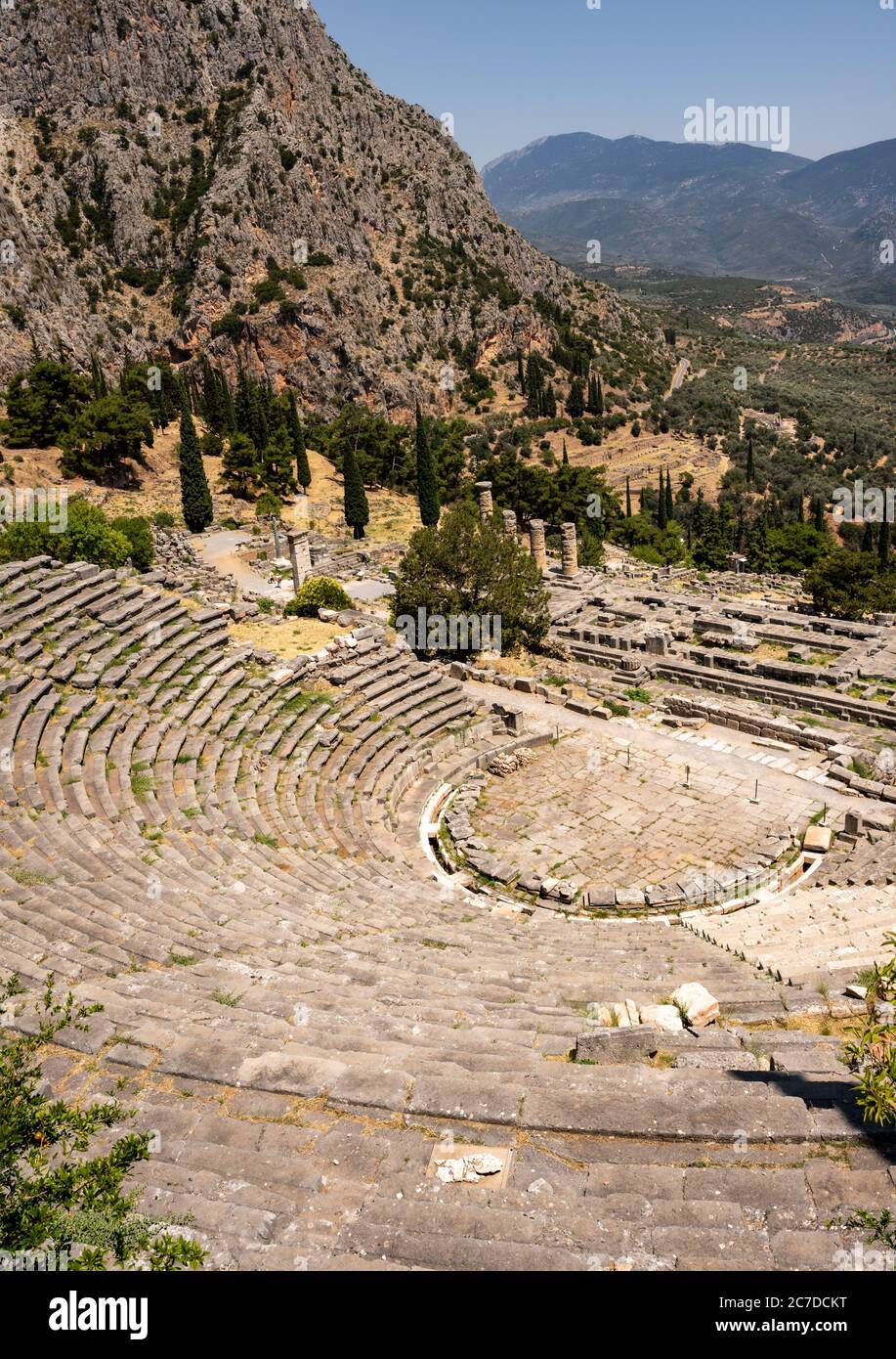 Delphi greece amphitheater archaeological greek hi-res stock ...