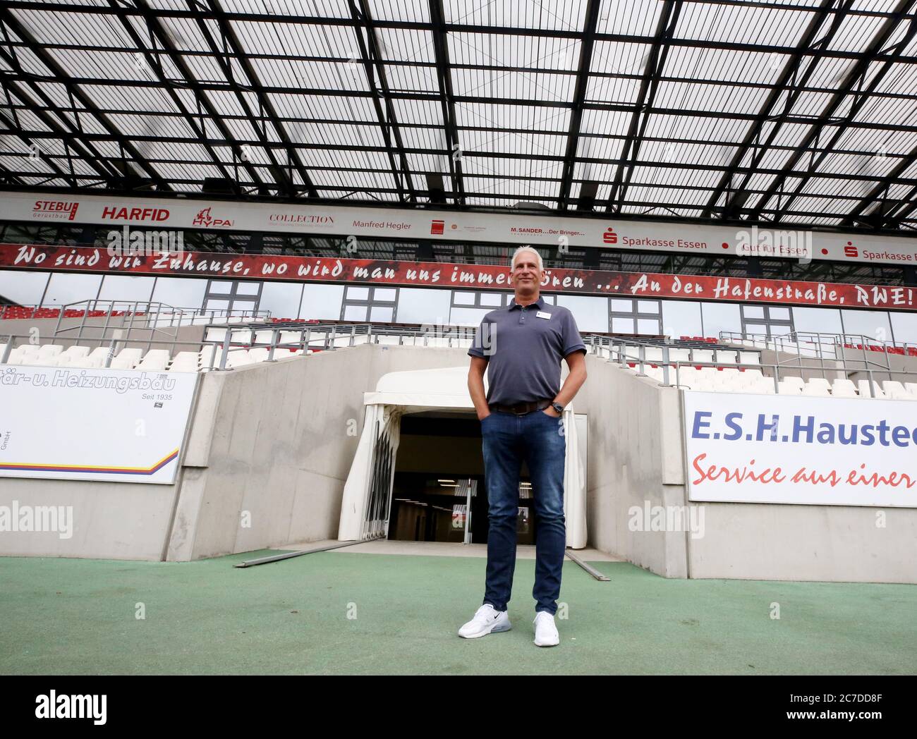 16 July 2020, North Rhine-Westphalia, Essen: Football: Regional league ...
