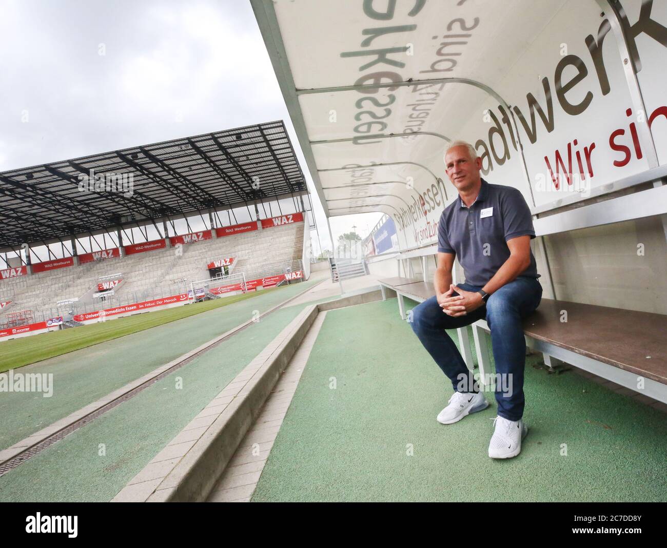16 July 2020, North Rhine-Westphalia, Essen: Football: Regional league ...