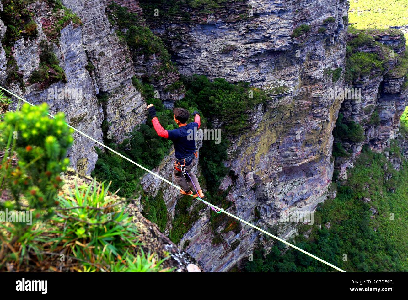 Walking on a rope hi-res stock photography and images - Alamy