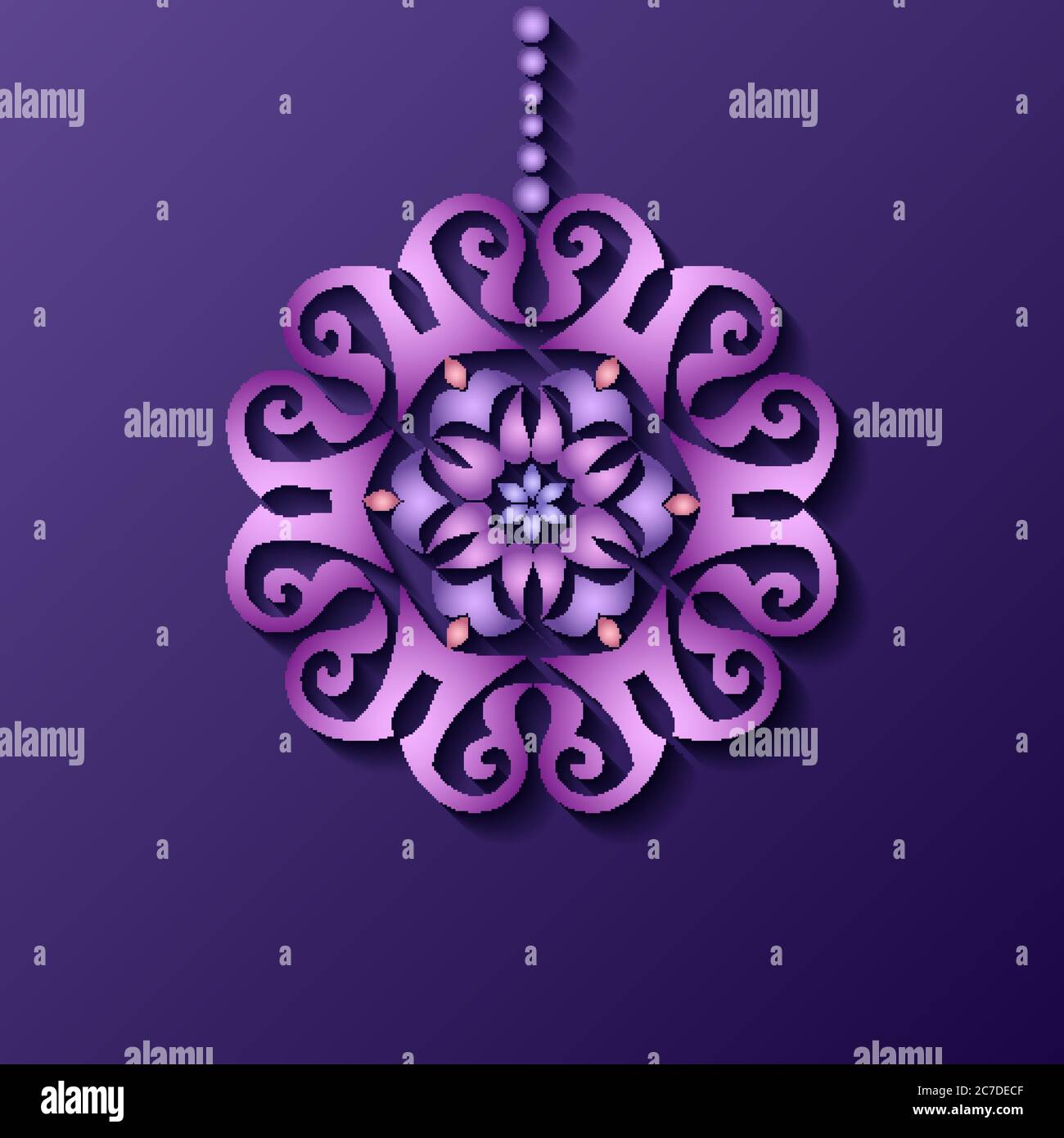 Modern vector decorative ornamental snowflake Stock Vector Image & Art ...