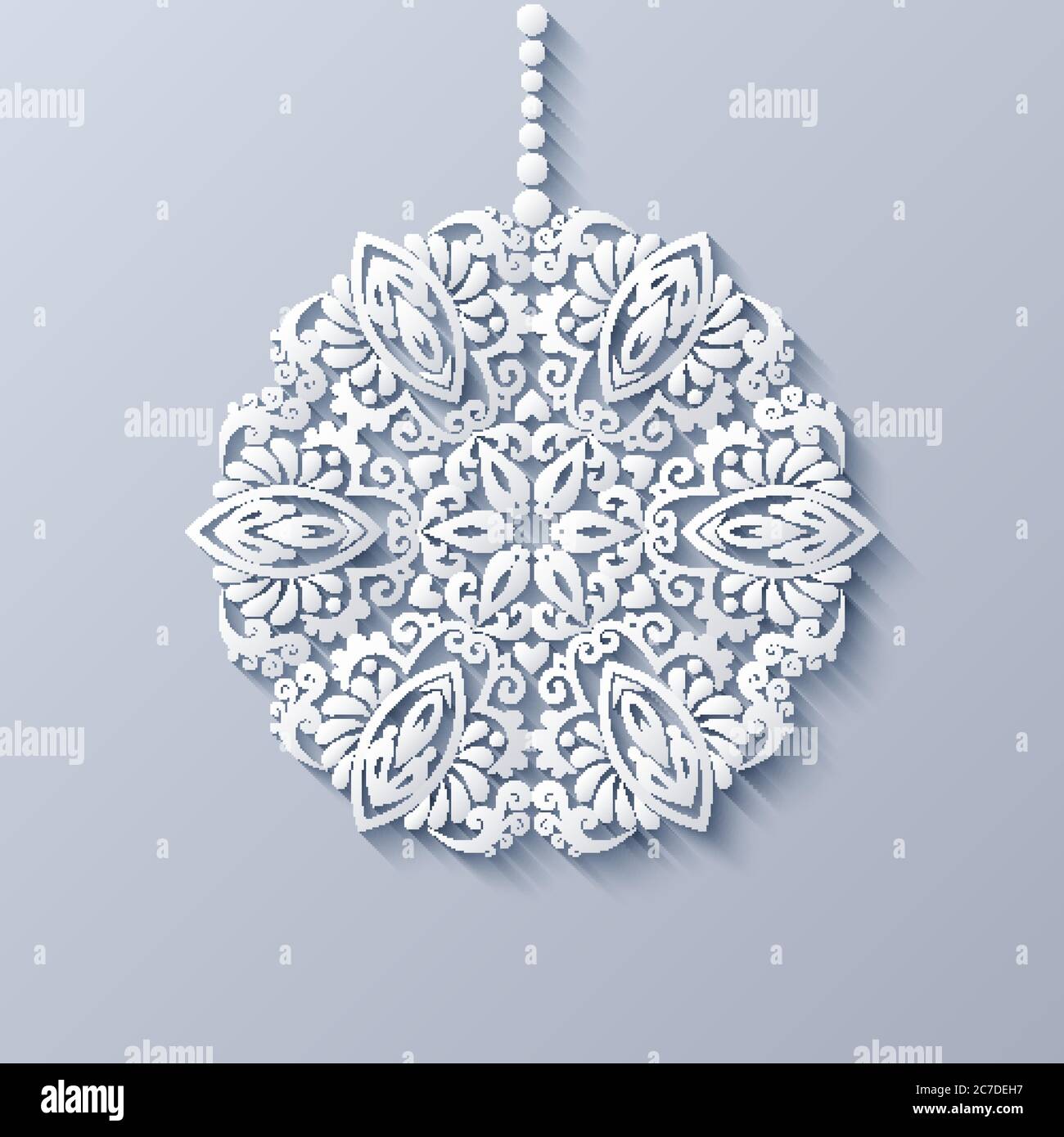 Modern vector decorative ornamental snowflake Stock Vector Image & Art ...