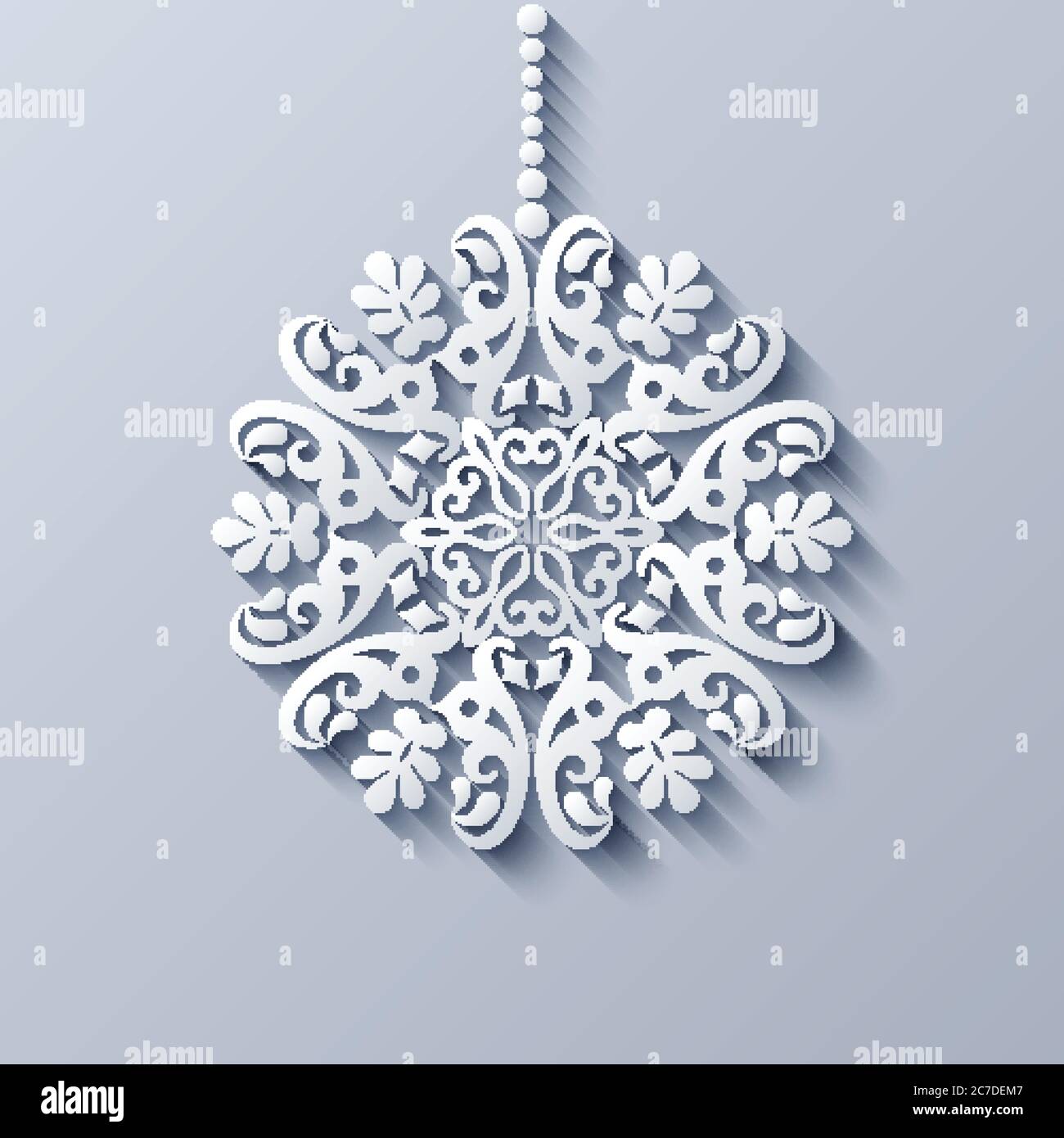 Modern vector decorative ornamental snowflake Stock Vector Image & Art ...