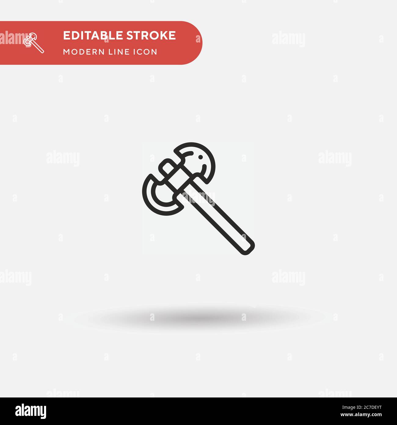 Axe Simple vector icon. Illustration symbol design template for web ...