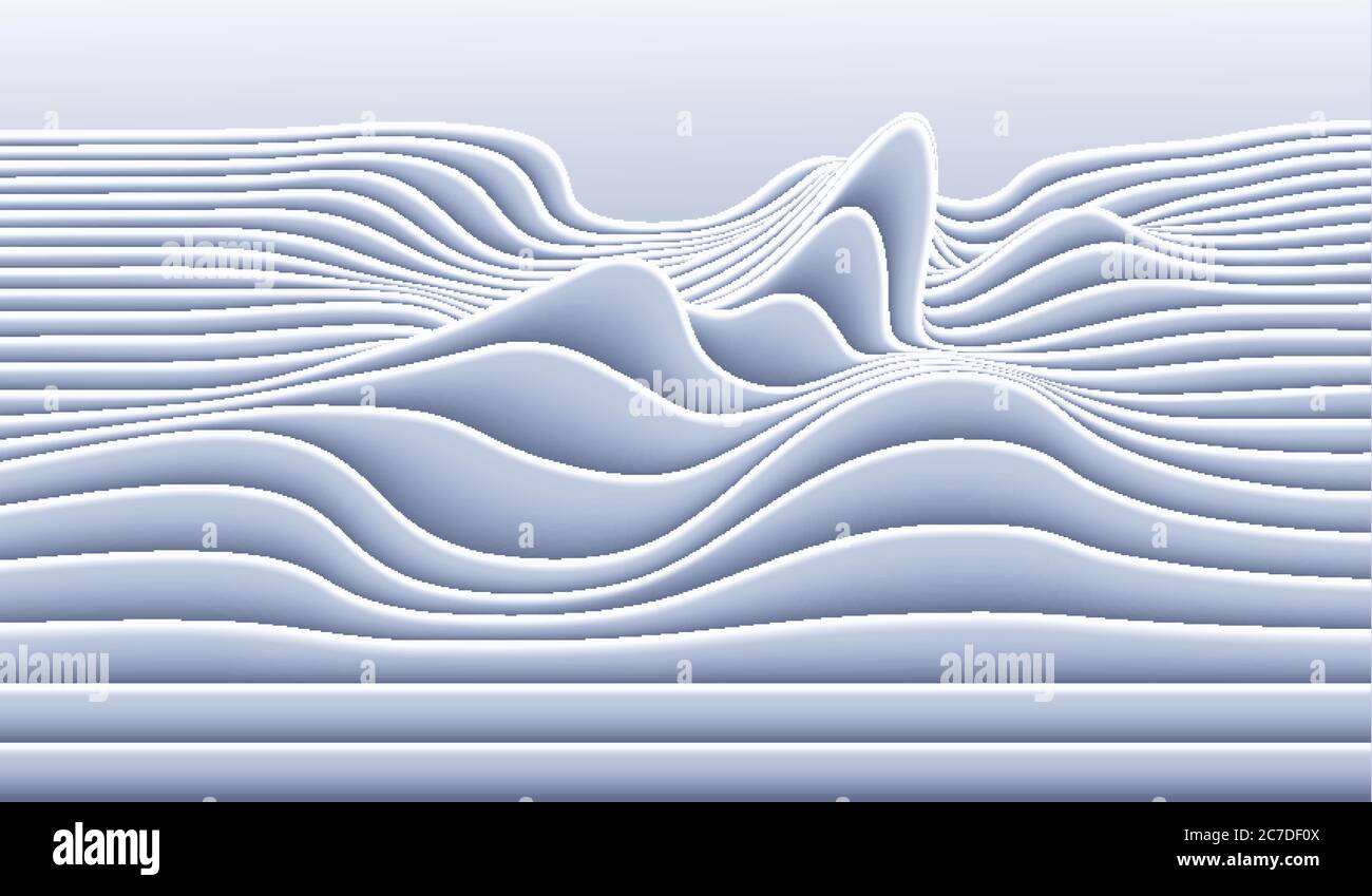 Vector paper cut waves modern background Stock Vector Image & Art - Alamy
