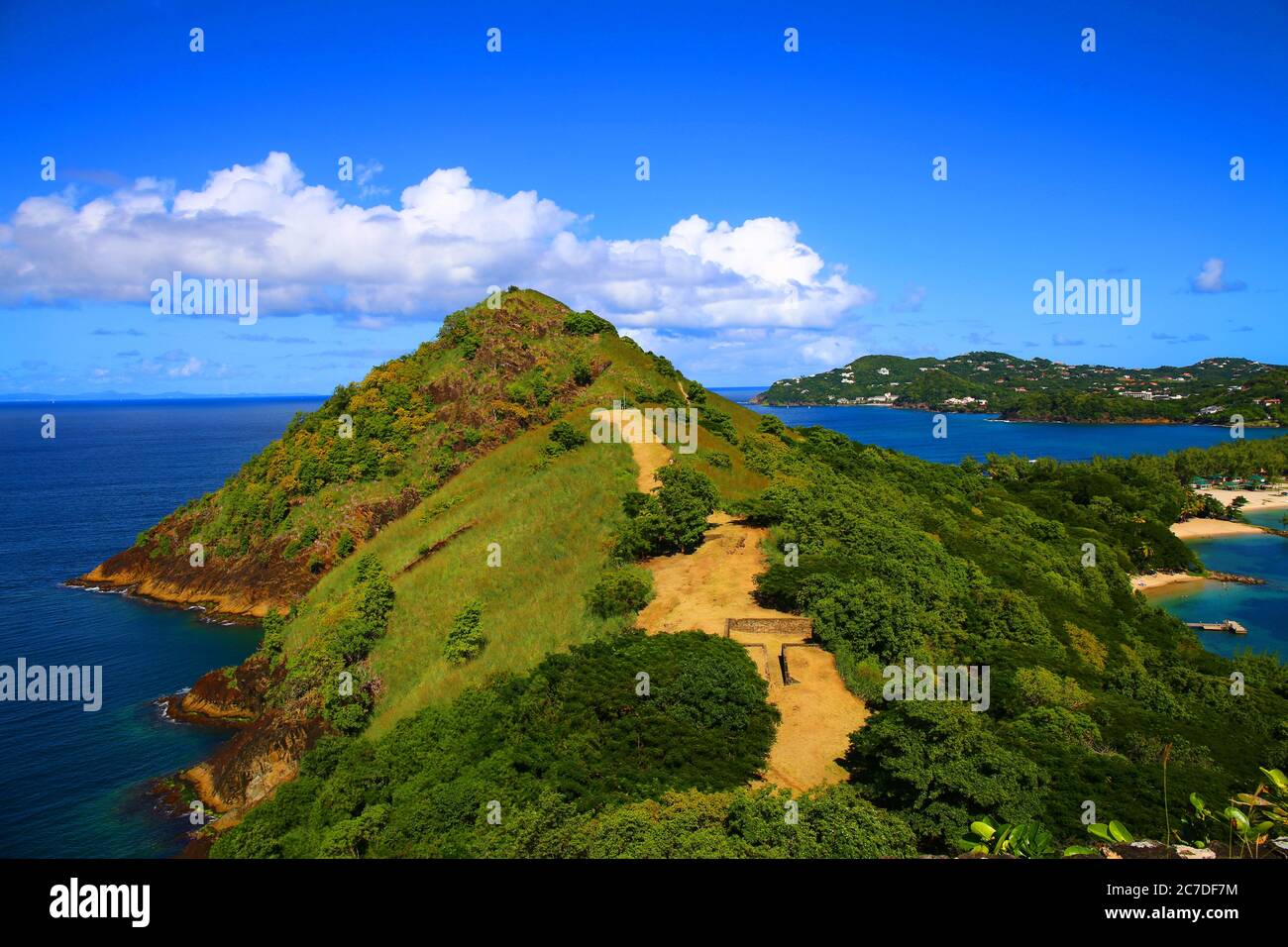 Rodney bay, Pigeon Island, Saint Lucia Stock Photo - Alamy