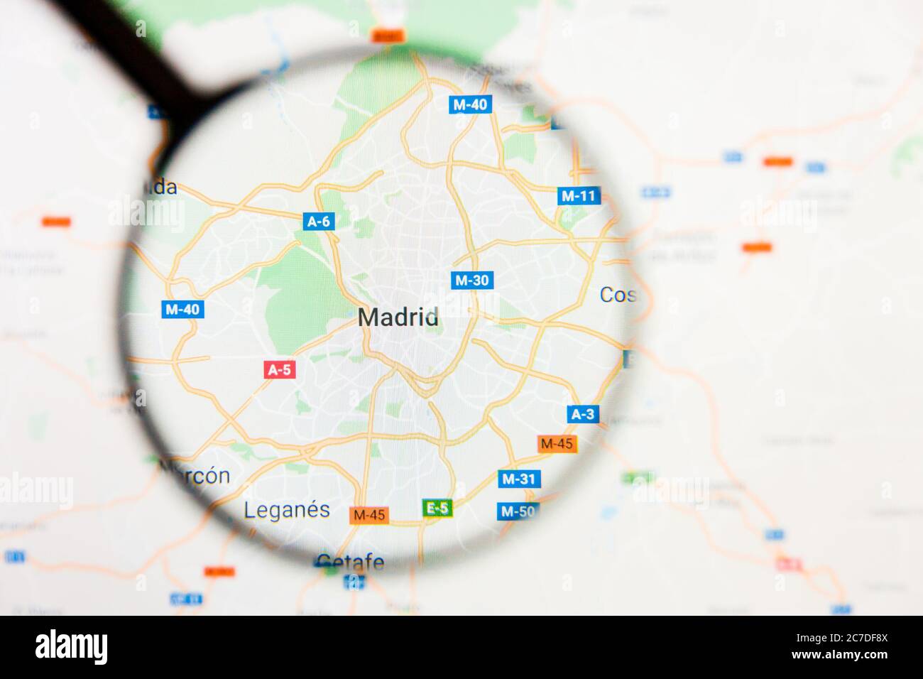 Map of madrid spain hi-res stock photography and images - Alamy
