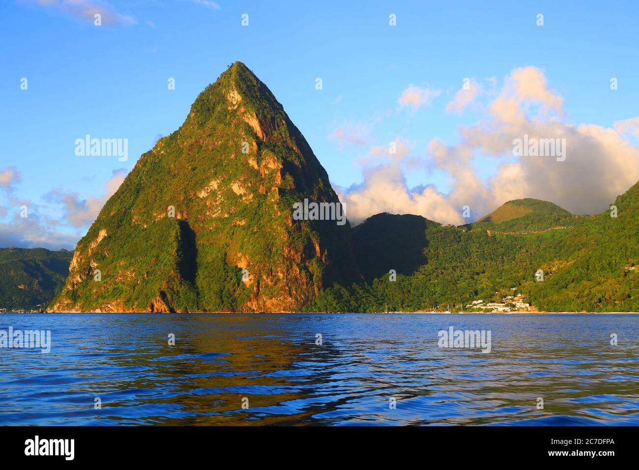 Beautiful view at the Gros Piton, Saint Lucia Stock Photo - Alamy