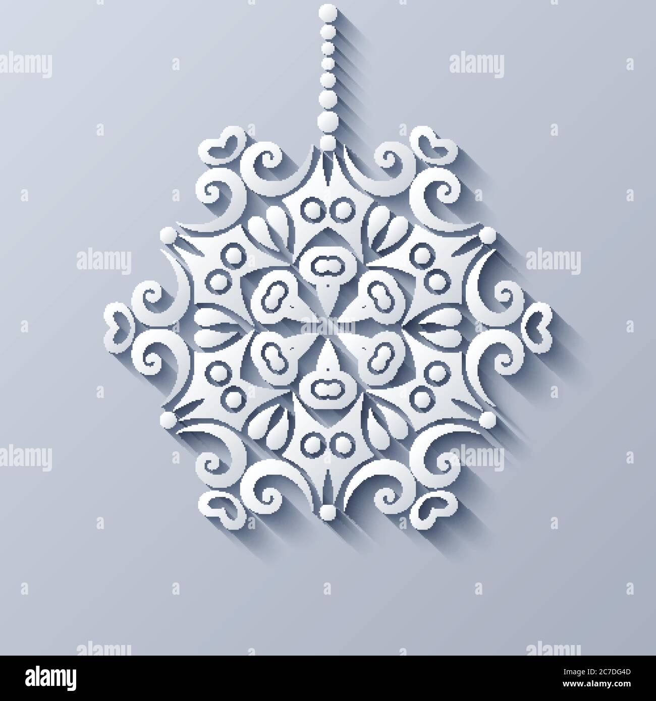 Modern vector decorative ornamental snowflake Stock Vector Image & Art ...