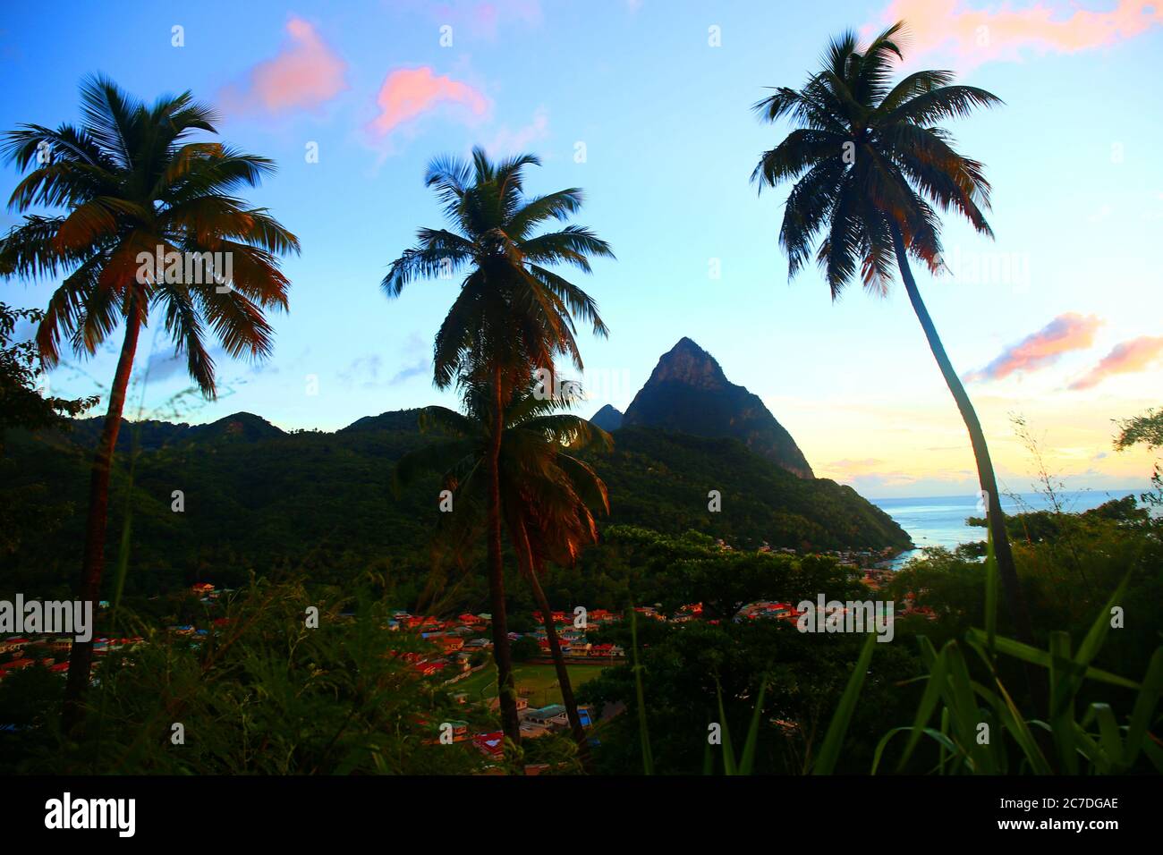 St lucia caribbean sunrise hi-res stock photography and images - Alamy