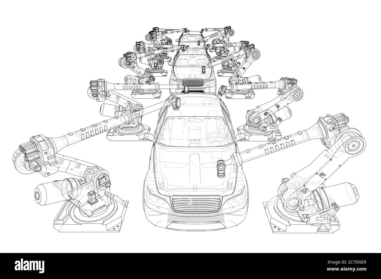 Assembly of motor vehicle Stock Photo - Alamy