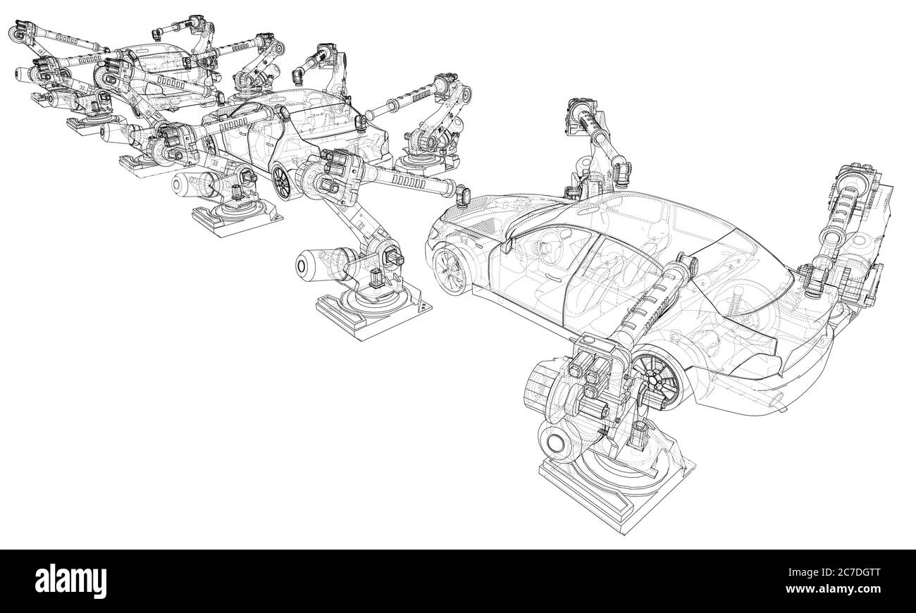 Assembly of motor vehicle Stock Photo - Alamy