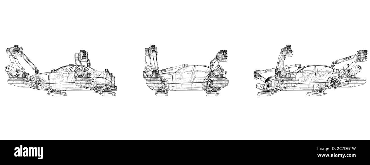 Assembly of motor vehicle Stock Photo - Alamy