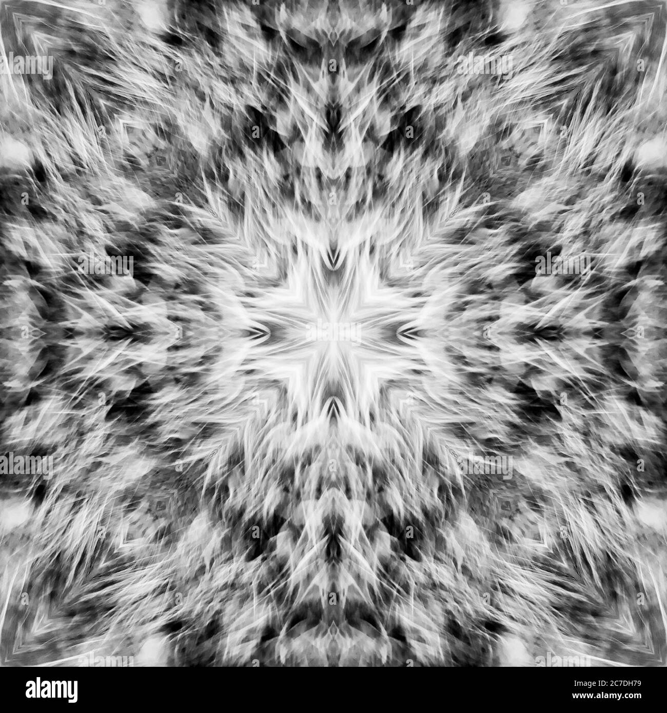 Computer graphics, pattern - kaleidoscope, seamless surreal magic ...