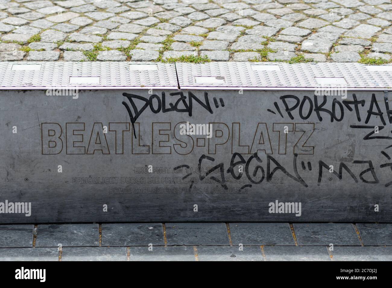 Beatles Platz, Hamburg, St. Pauli, Reeperbahn, 13.07.2020 Stock Photo ...