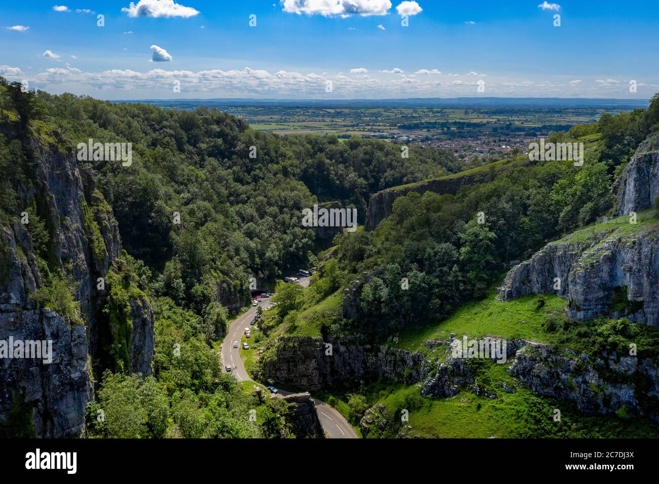 Cheddar gorge aerial hi-res stock photography and images - Alamy