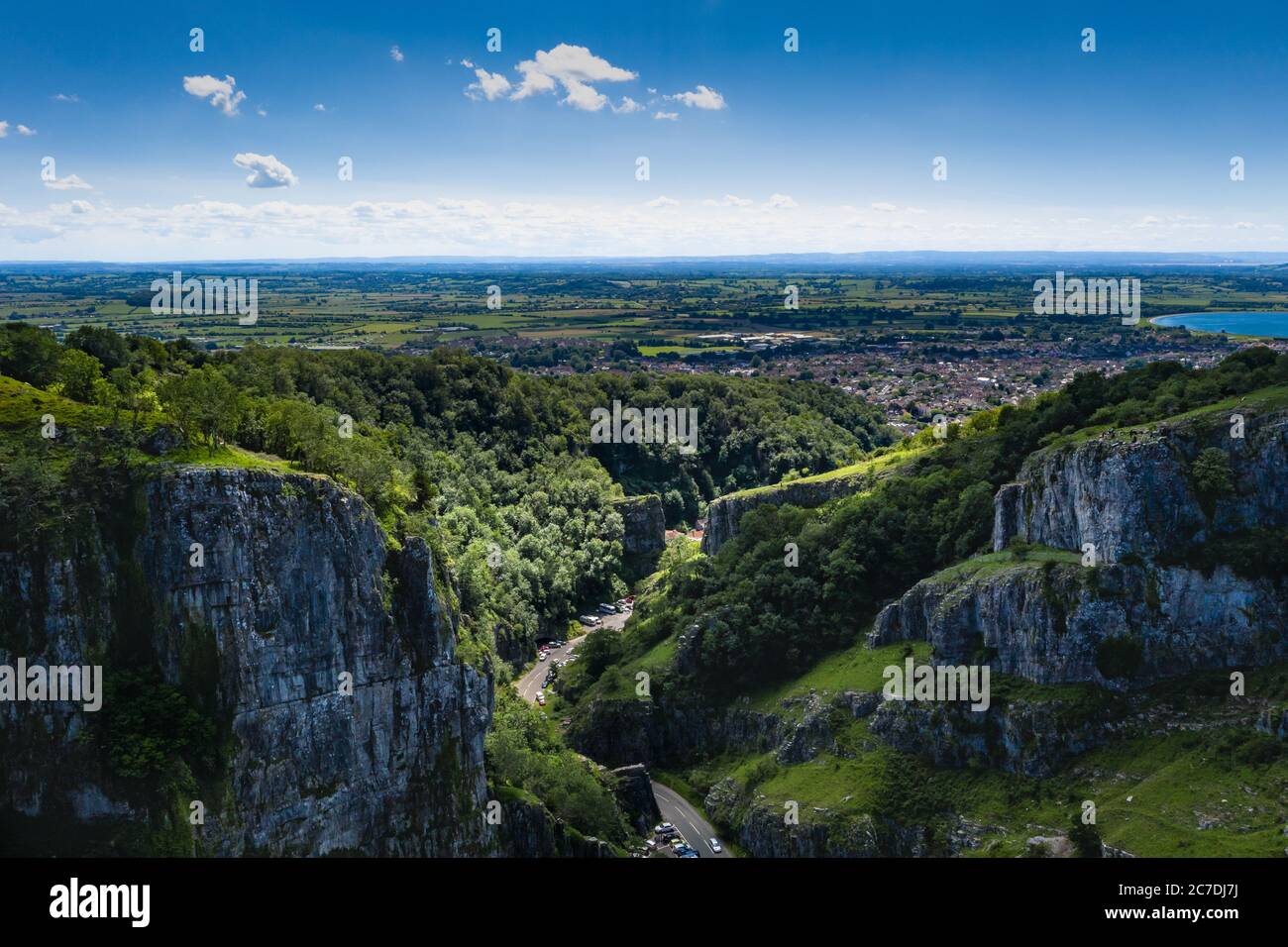 Cheddar gorge aerial hi-res stock photography and images - Alamy