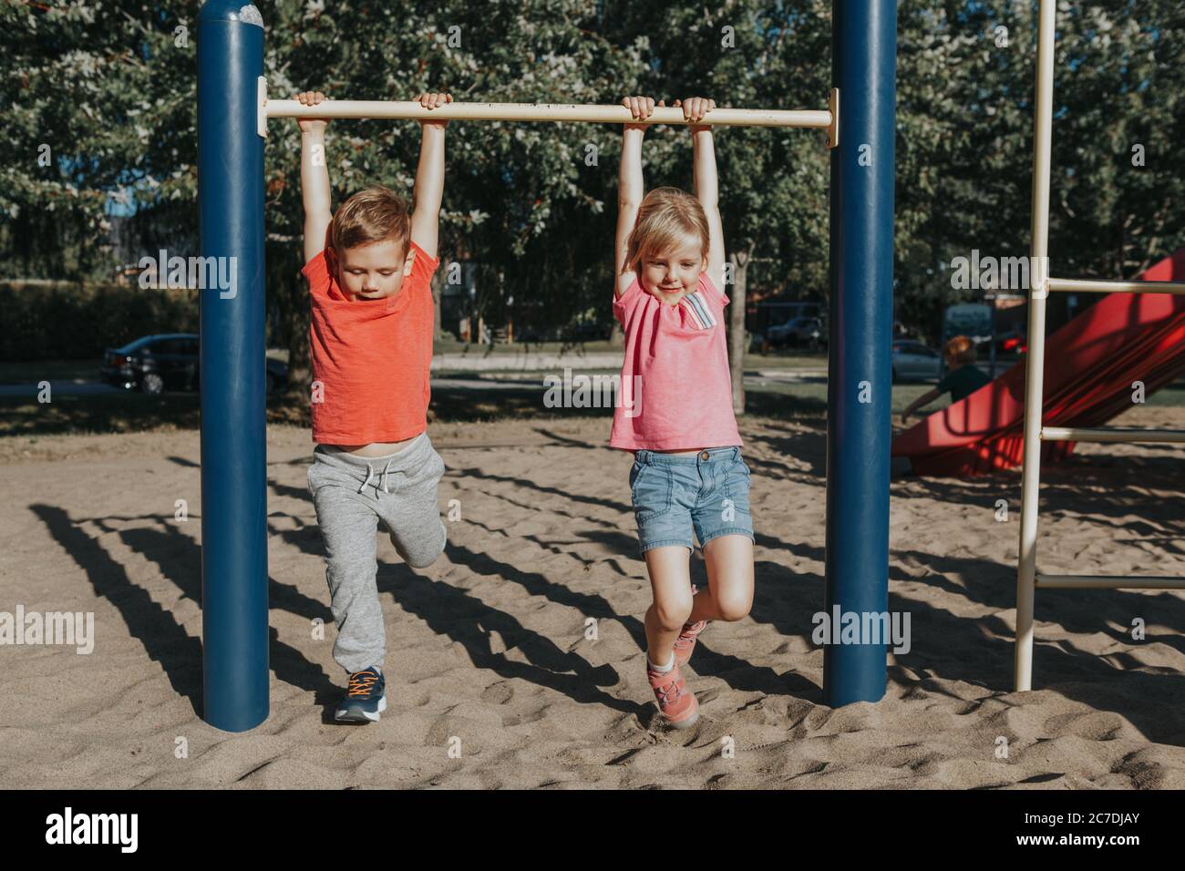 Kids Doing Pull Ups