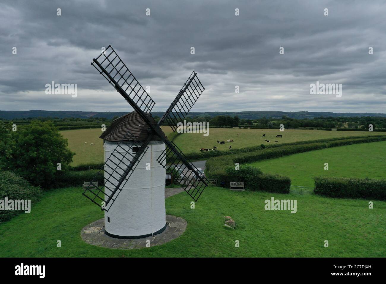 Ashton Windmill in Wedmore UK. This unique 18th century flour mill ...