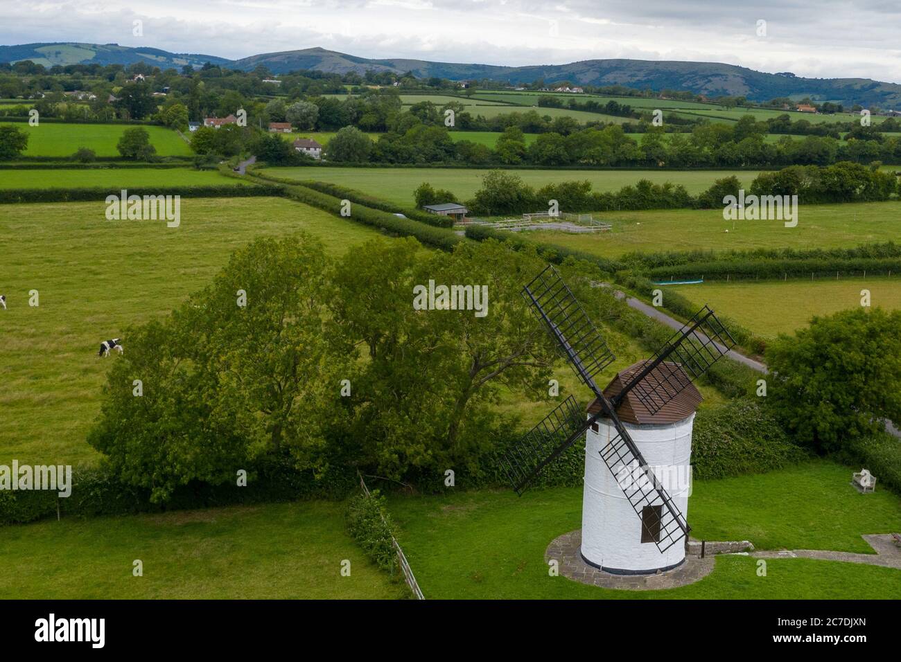 Ashton Windmill in Wedmore UK. This unique 18th century flour mill ...